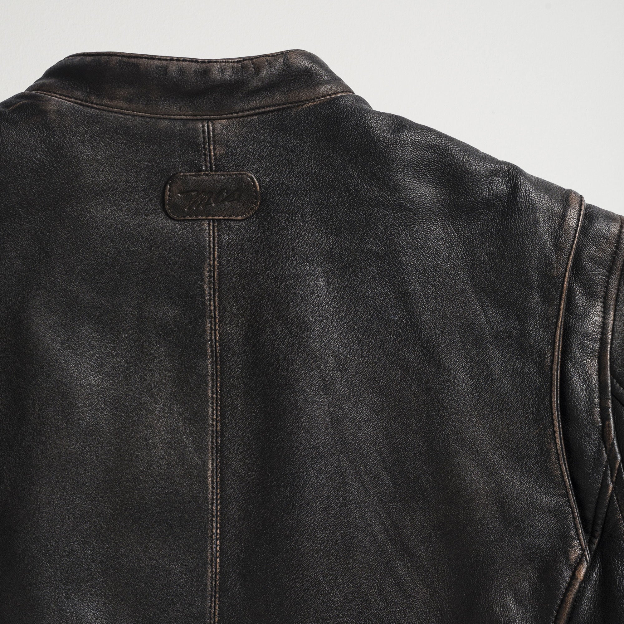 Men's Leather Biker Jacket - F/W 24/25 | MCS Men's Leather Biker Jacket - F/W 24/25 | MCS